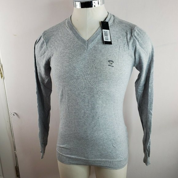 Diesel | Sweaters | Diesel Gray Knitted V Neck Sweater Pullover Size M ...